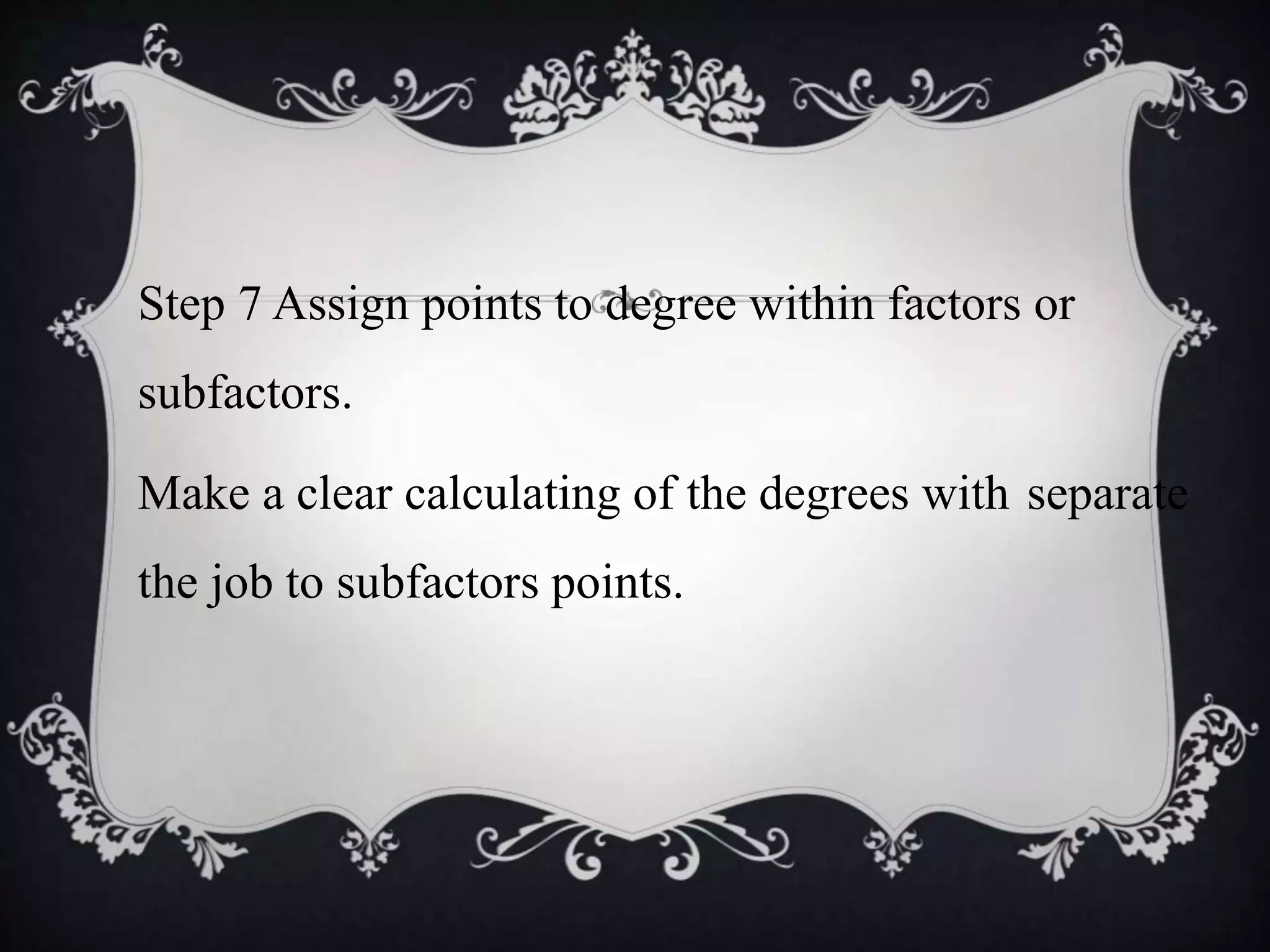 Point method in job evaluation ppt | PPTX
