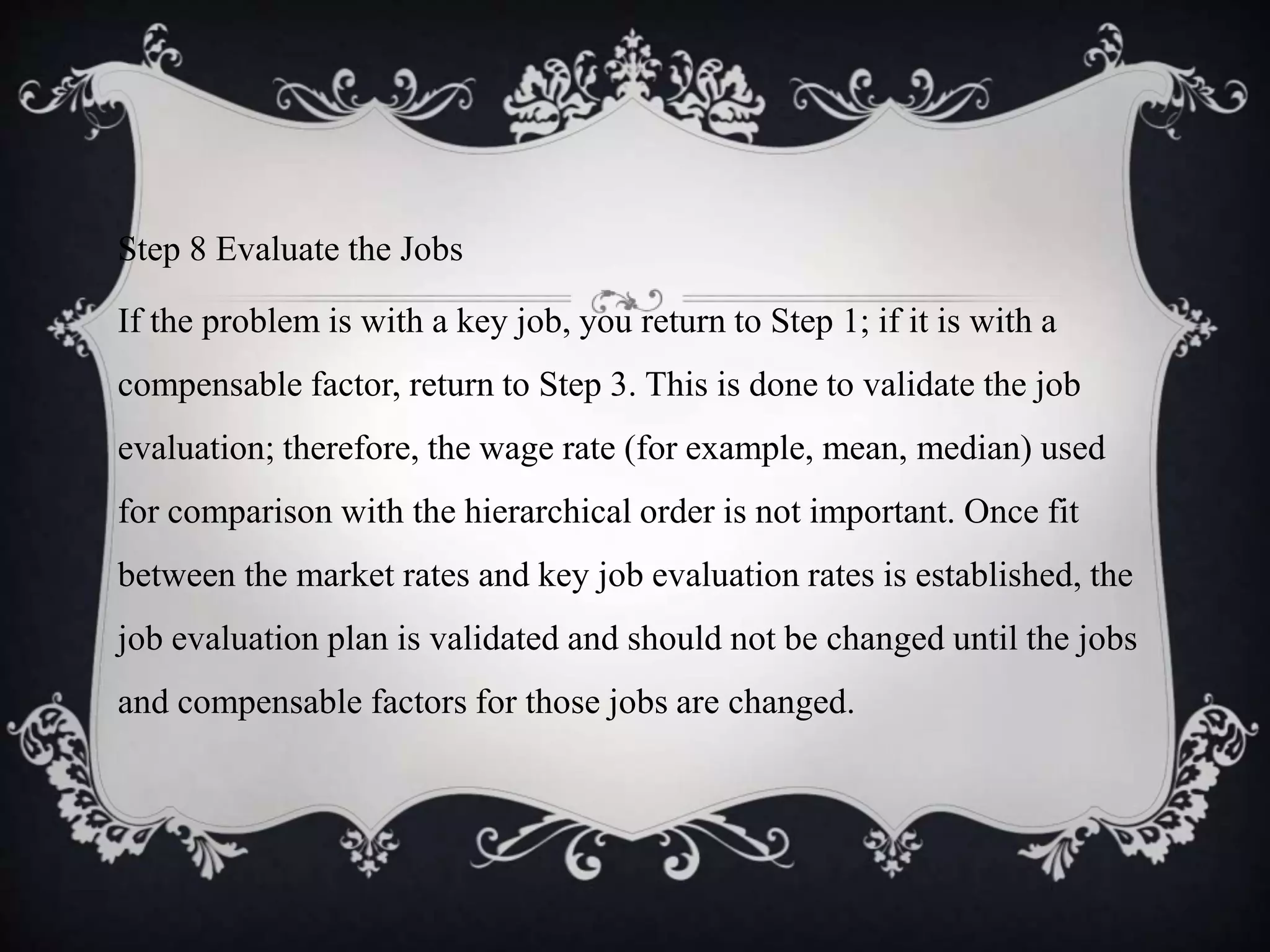 Point method in job evaluation ppt | PPTX