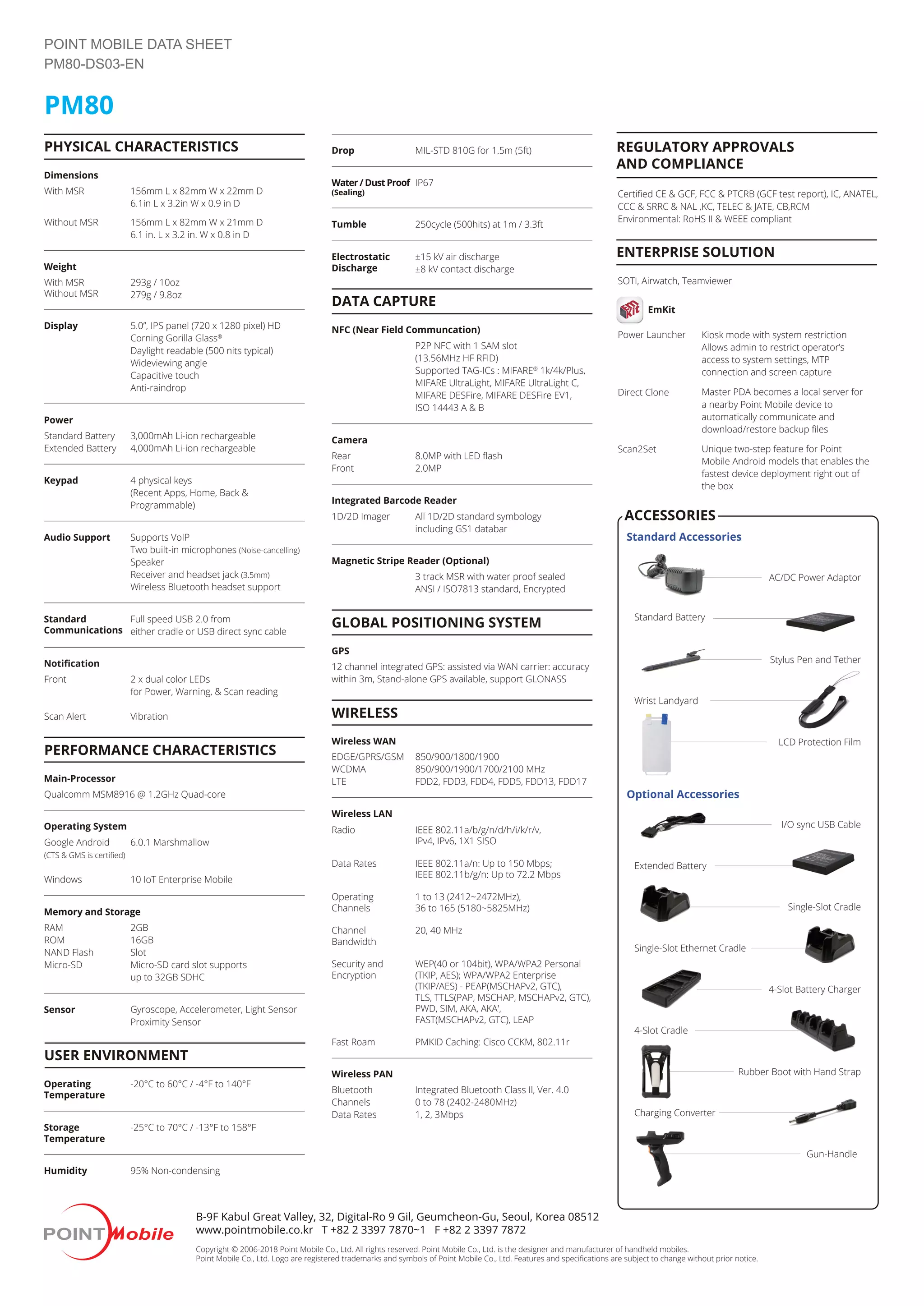 Point mobile pm80 industrie handheld computer | PDF