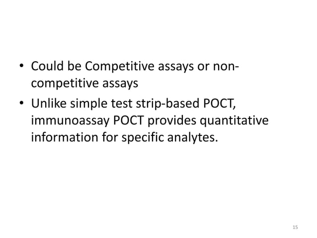 Point of Care Testing in clinical laboratory | PPTX | Infectious ...