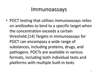Point of Care Testing in selected laboratory | PPTX