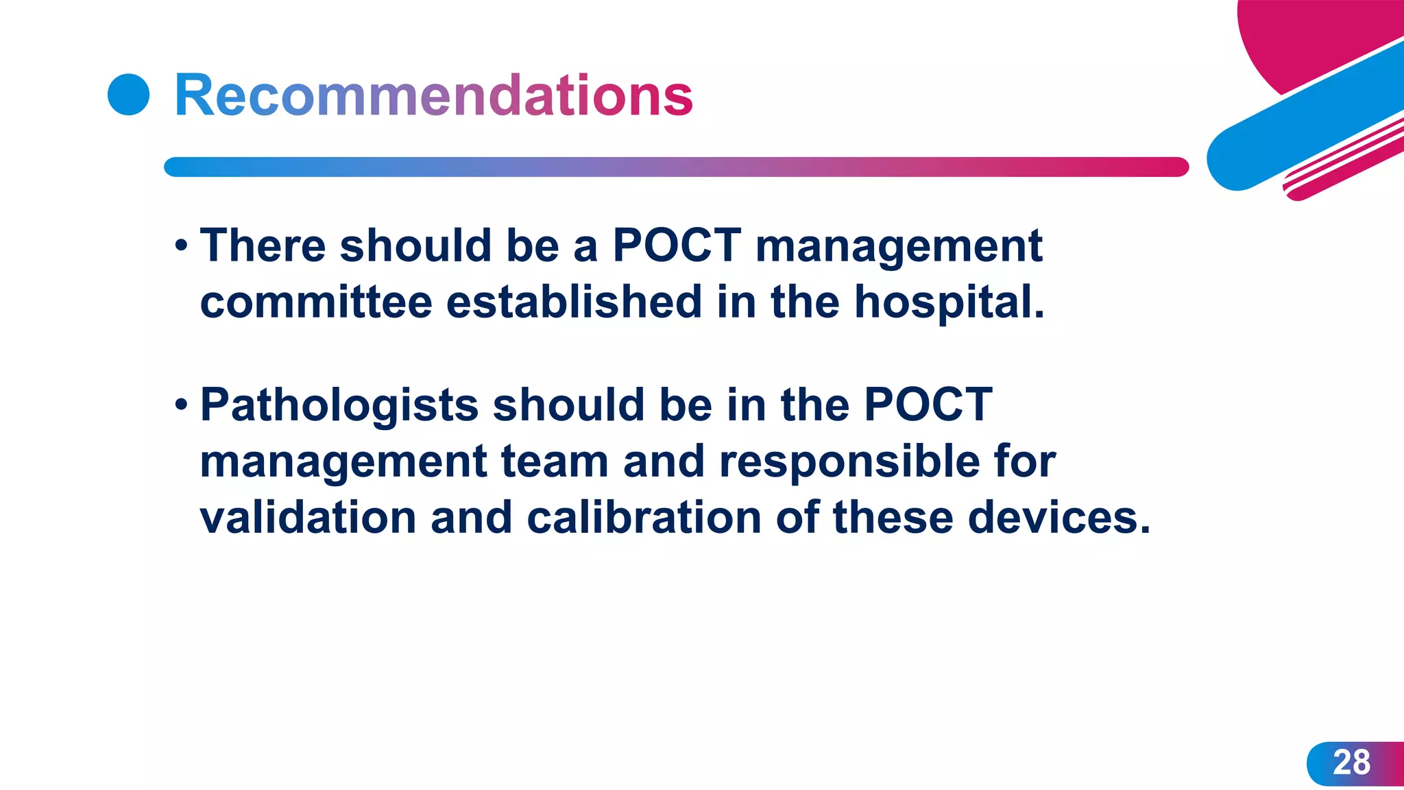 Point of care testing (POCT) | PPTX