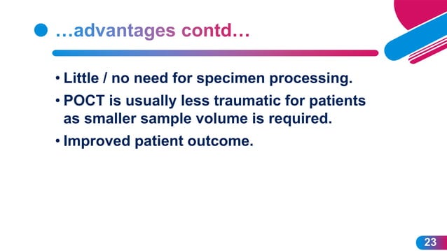 Point of care testing (POCT) | PPTX