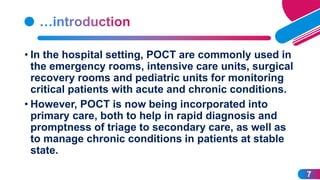 Point of care testing (POCT) | PPTX