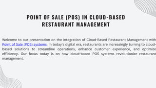 Revolutionize Your Restaurant Management with Cloud-Based POS Systems - eatOS | PPT