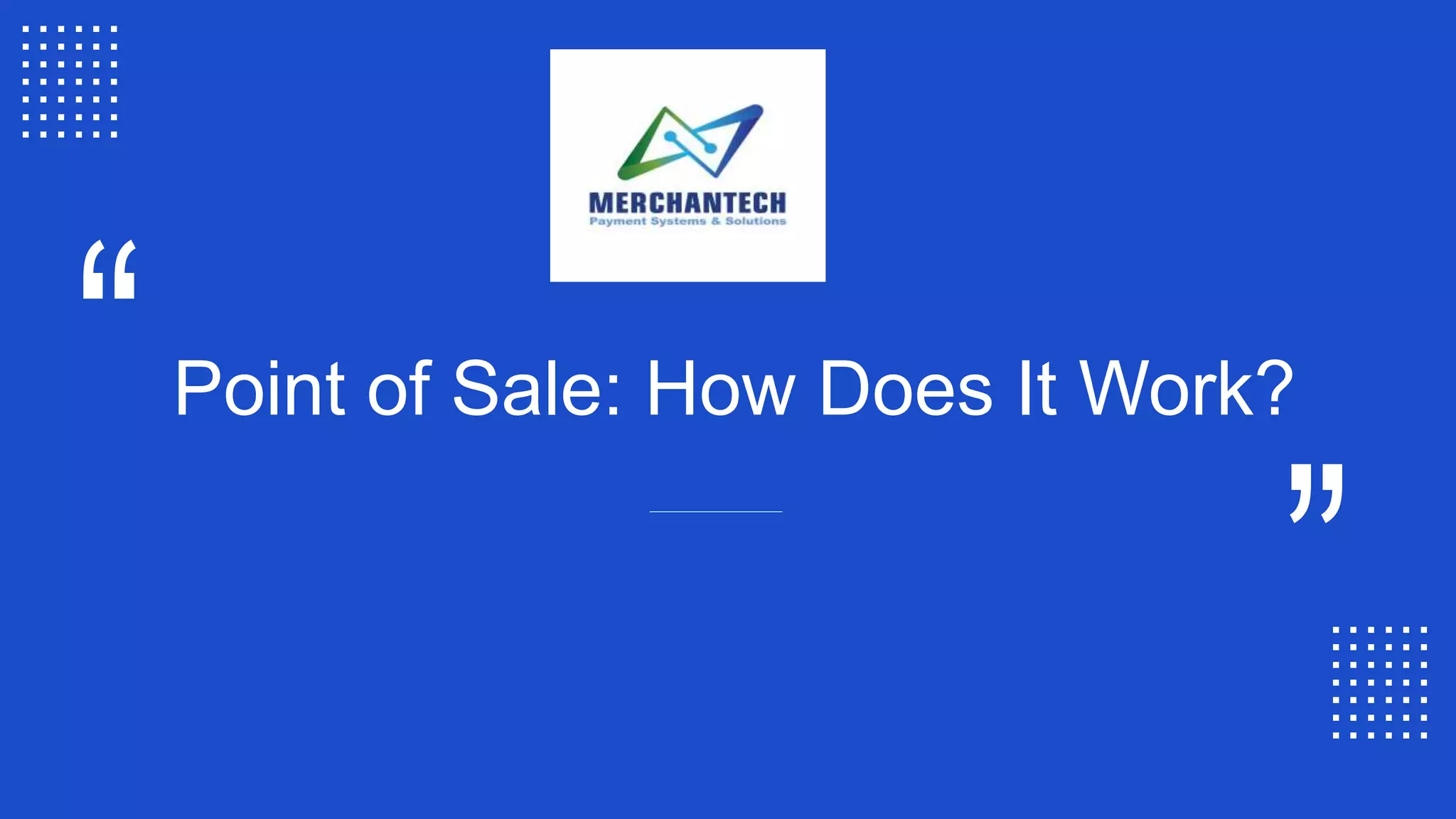 Point of Sale System: What is it and how does it works? | PPTX