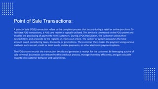Point of Sale System: What is it and how does it works? | PPTX