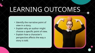 Point of View and Character Perspective English Presentation in Bright ...