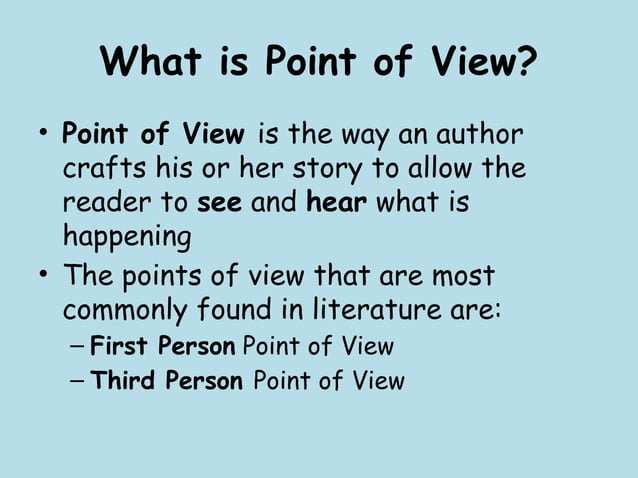 Point of View and Perspective PowerPoint.pptx