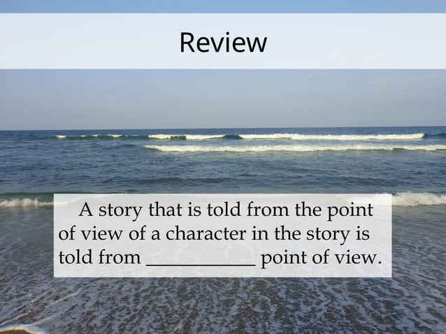 pointofview CREATIVE WRITING.powerpoint presentation | PPTX