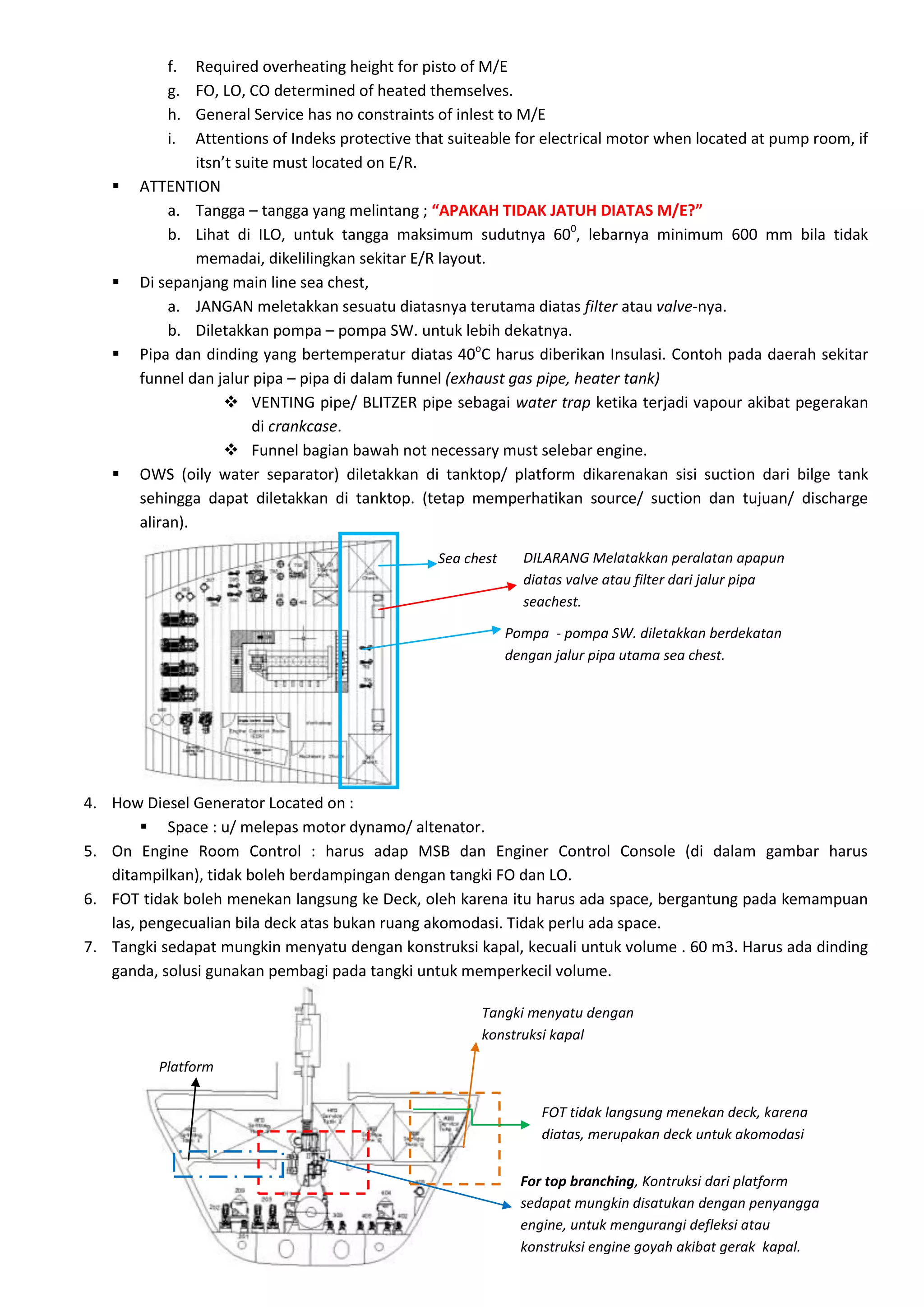 Point of view engine room layout | DOCX