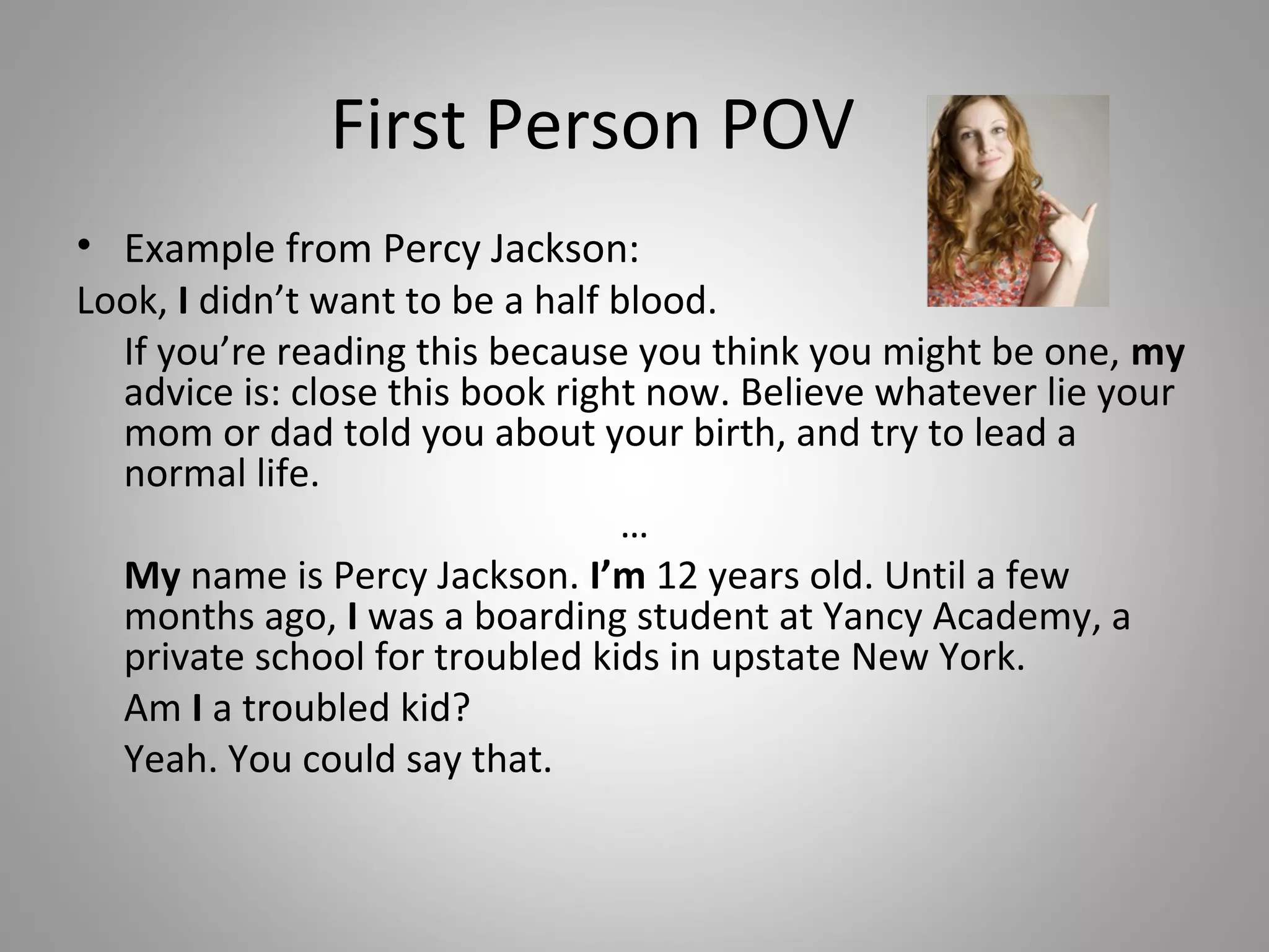 Point of view Grade 5 | PPT