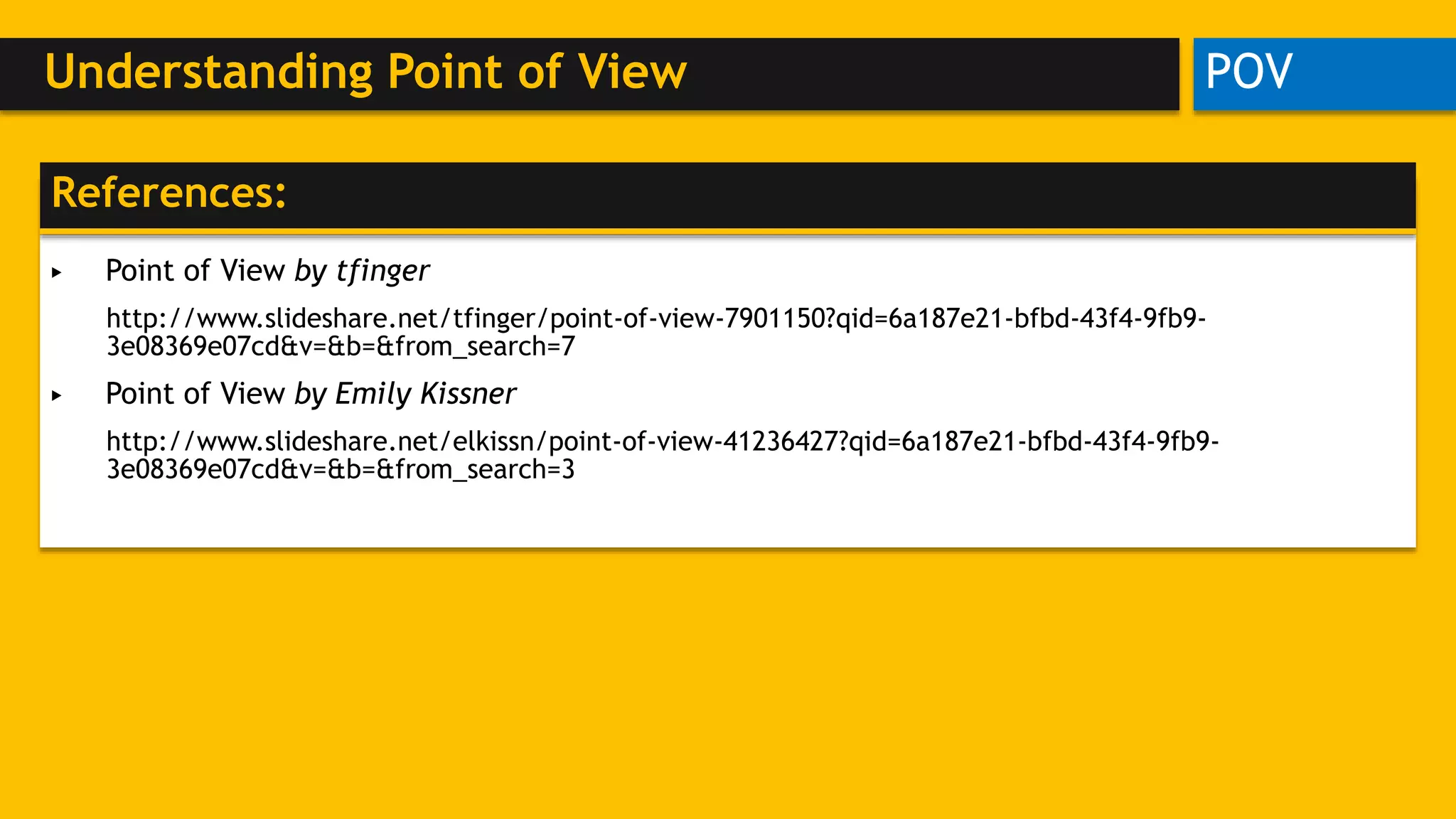 Narrative Point of View | PPTX