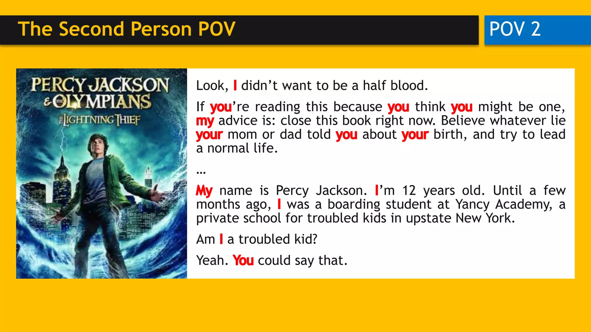 Narrative Point of View | PPTX