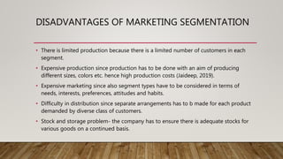 Point of view slideshare: Market Segmentation | PPTX