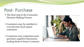 Consumer Decision Making Process | PPT