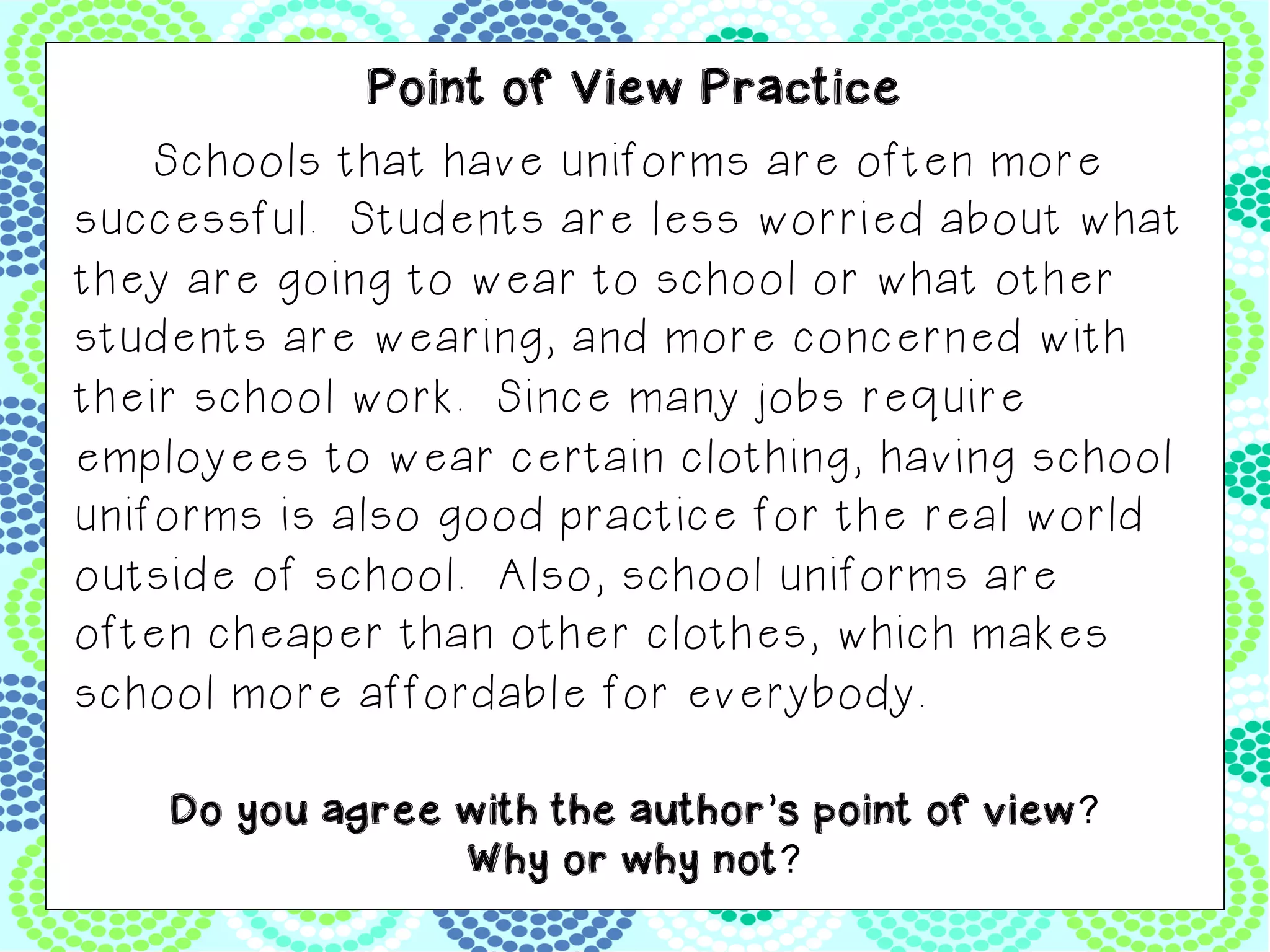 Point of View Slideshow | PDF