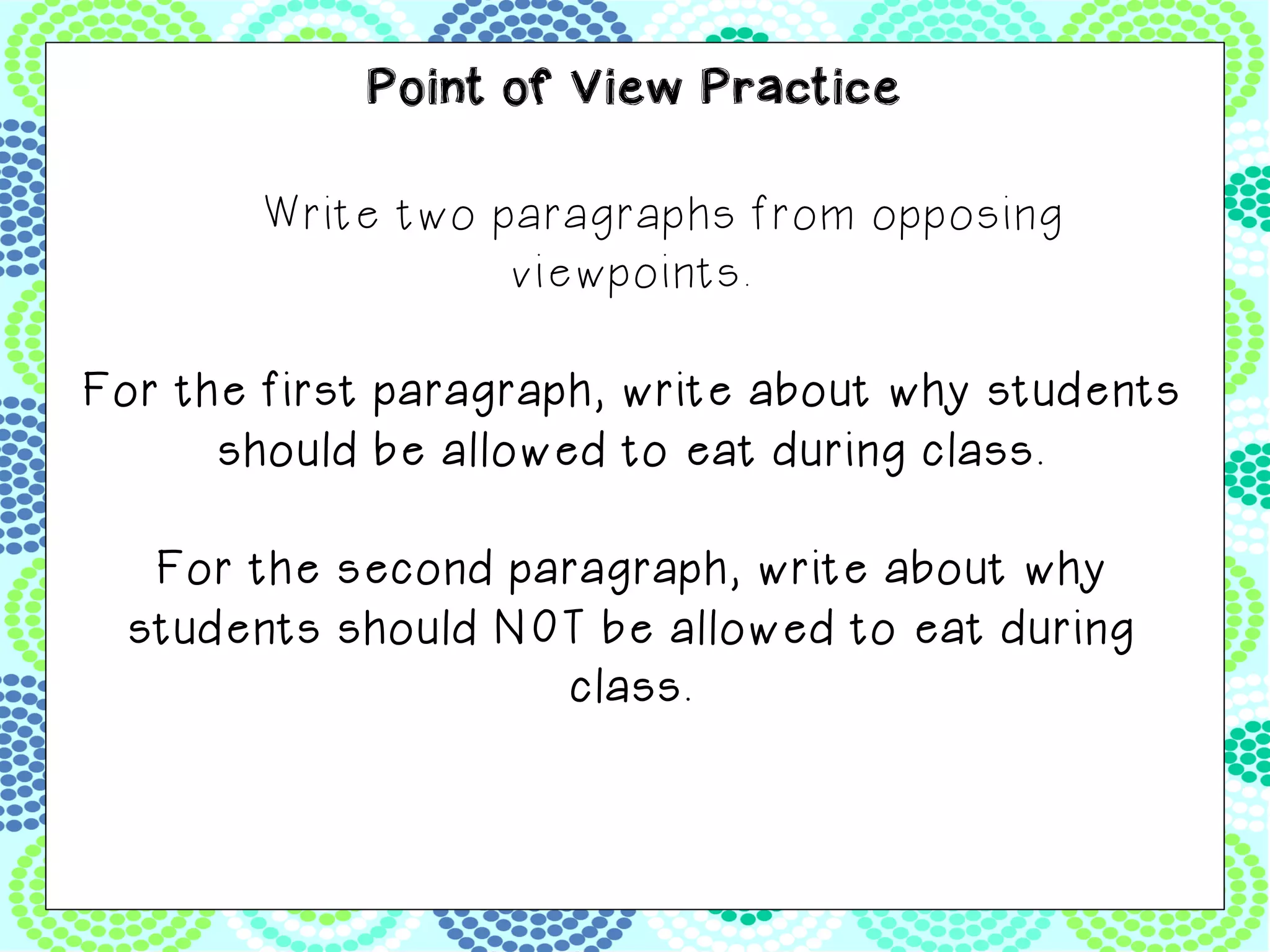 Point of View Slideshow | PPT