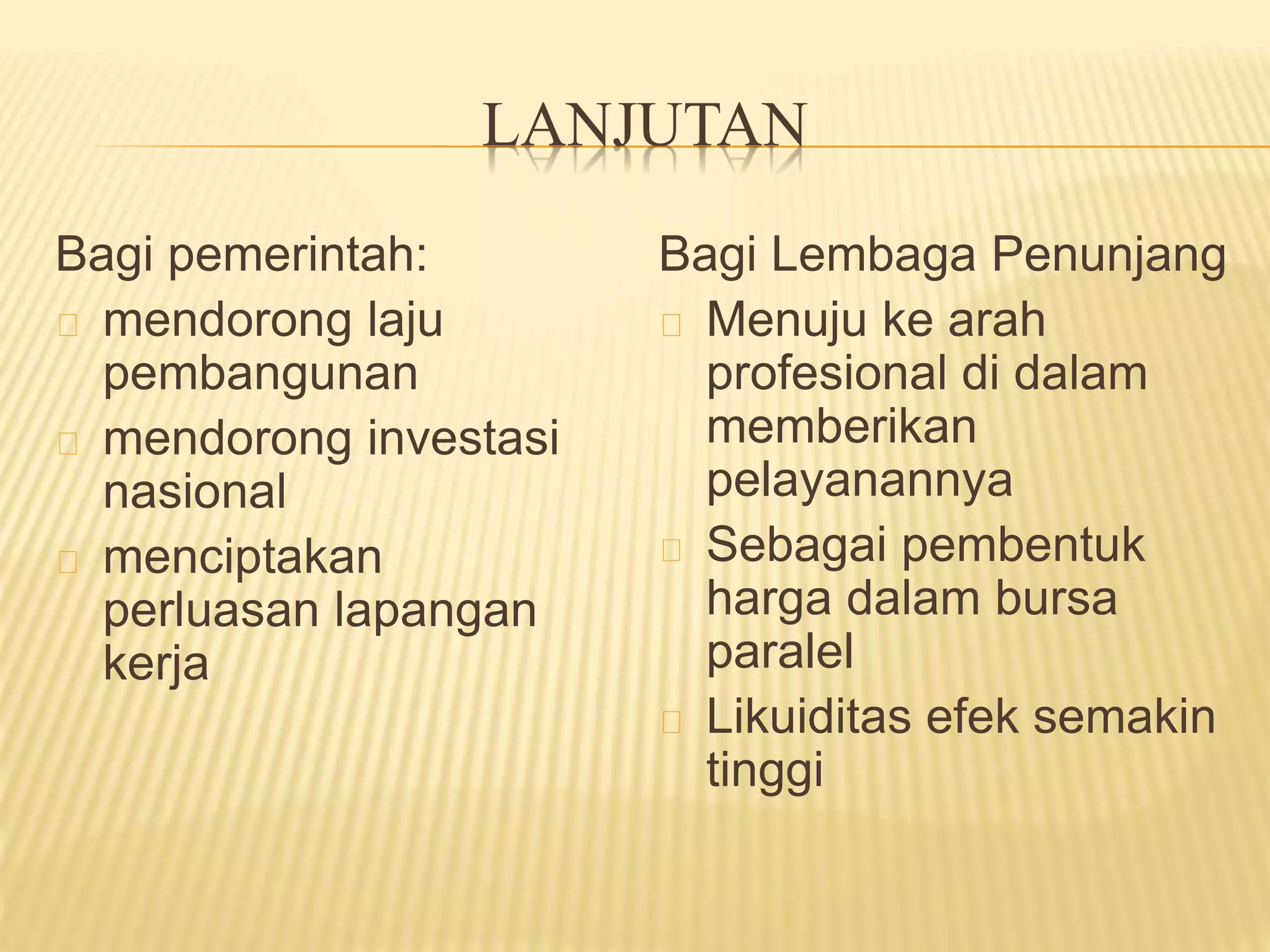 Point pasar modal | PPTX