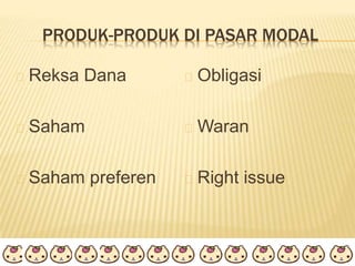 Point pasar modal | PPT