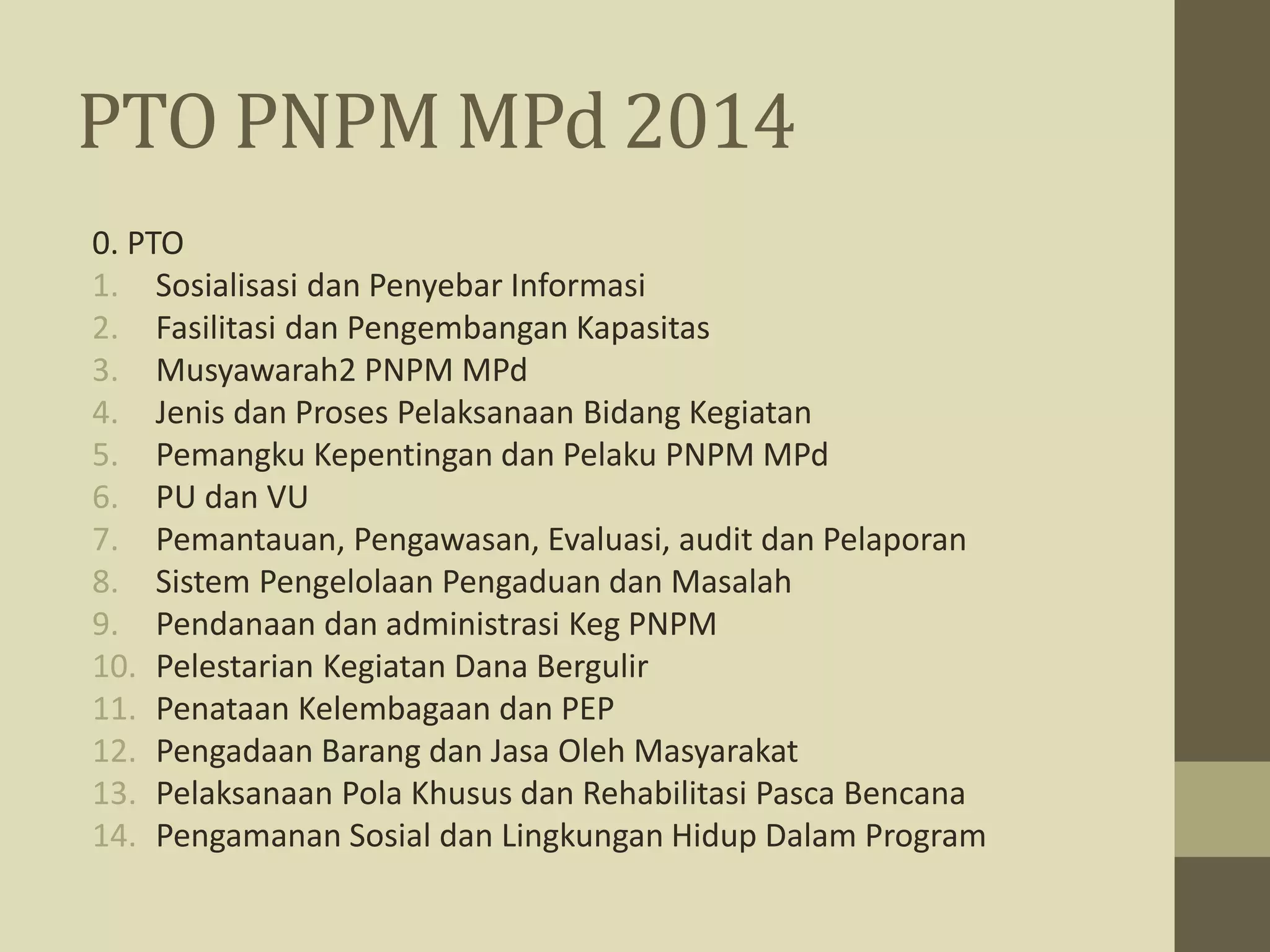 Point penting titik kritis pto baru | PPTX