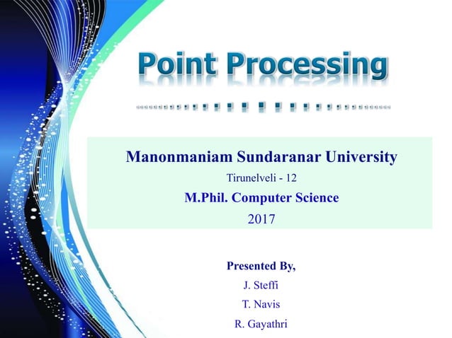 Image Enhancement - Point Processing | PPTX | Photo Editing Software | Computer Software and ...