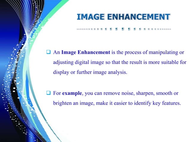 Image Enhancement - Point Processing | PPTX | Photo Editing Software ...