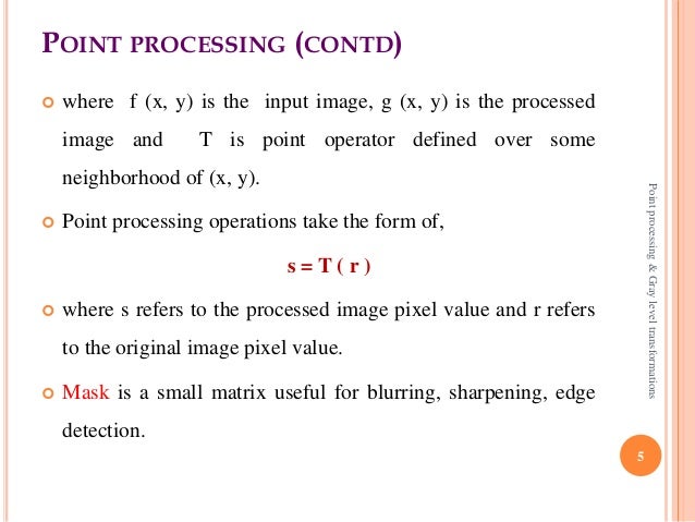 Point Processing 