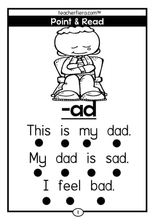 point & read word families.Reading materials | PDF