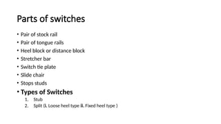 turnouts- points and crossing.pptx Railway | PPT
