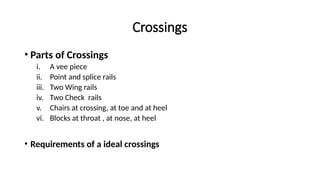 turnouts- points and crossing.pptx Railway | PPT