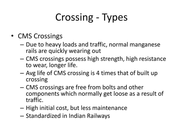 Points and crossings | PPTX | Rail Travel | Travel Type