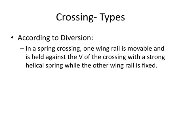 Points and crossings | PPTX | Rail Travel | Travel Type