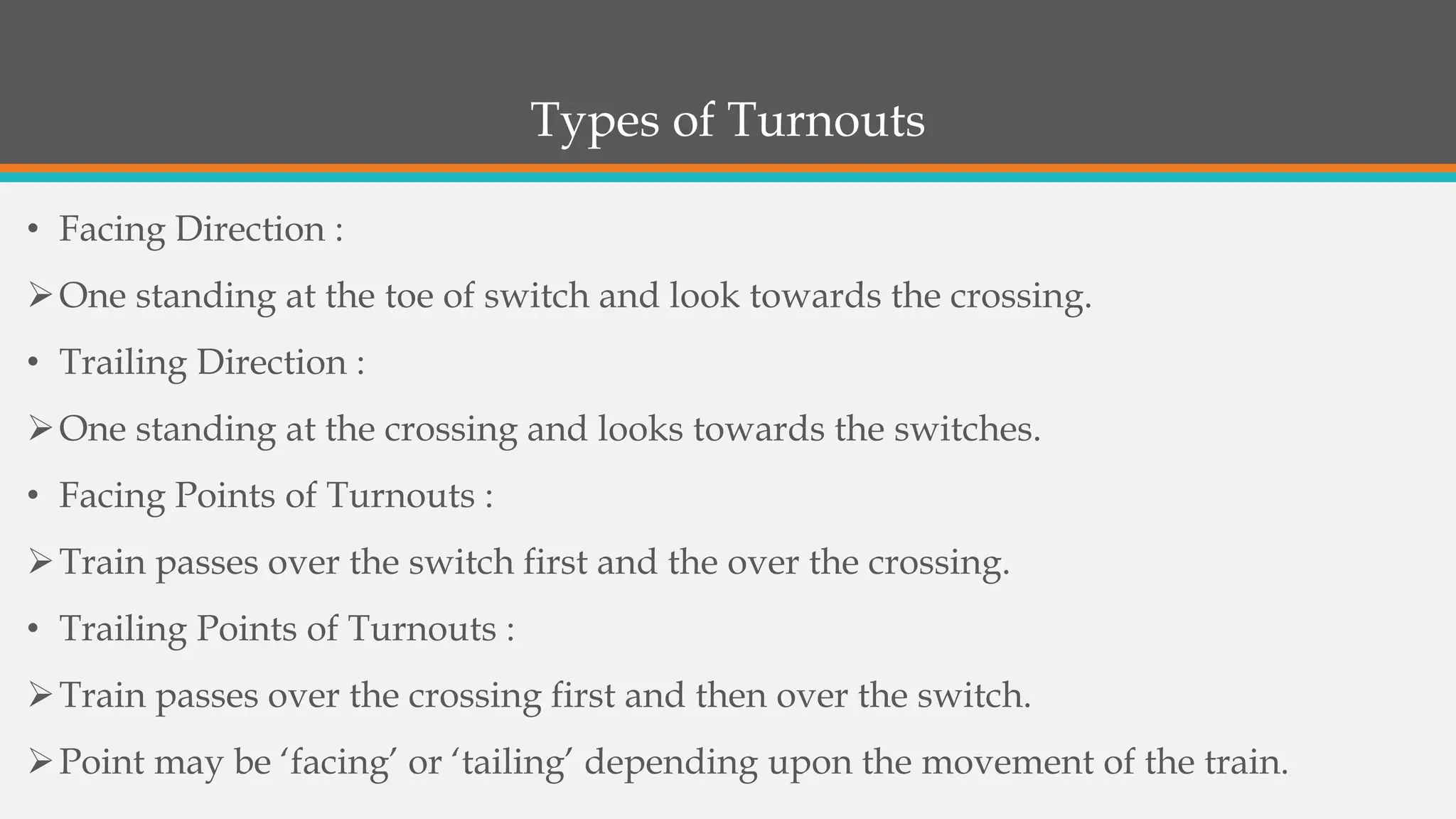 Points, Crossings and Turnouts of Railways.pptx