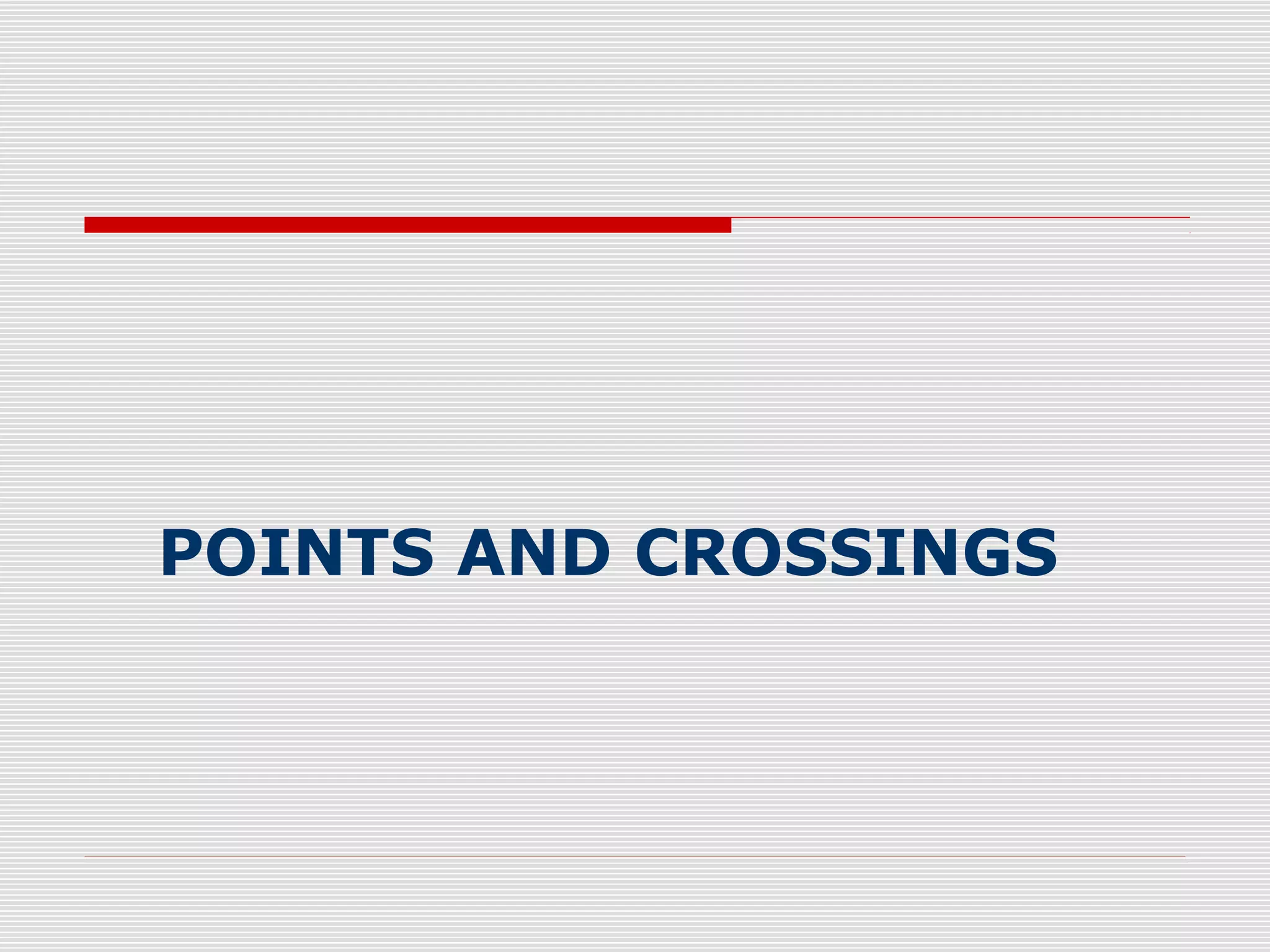 Points and crossings ( special assigments ) | PPT