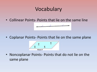 Points, lines, and planes | PPTX | Air Travel | Travel Type