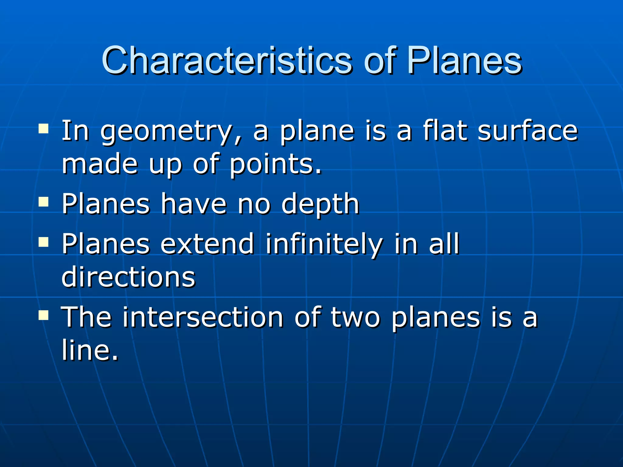 Points, Lines & Planes Powerpoint | PPT