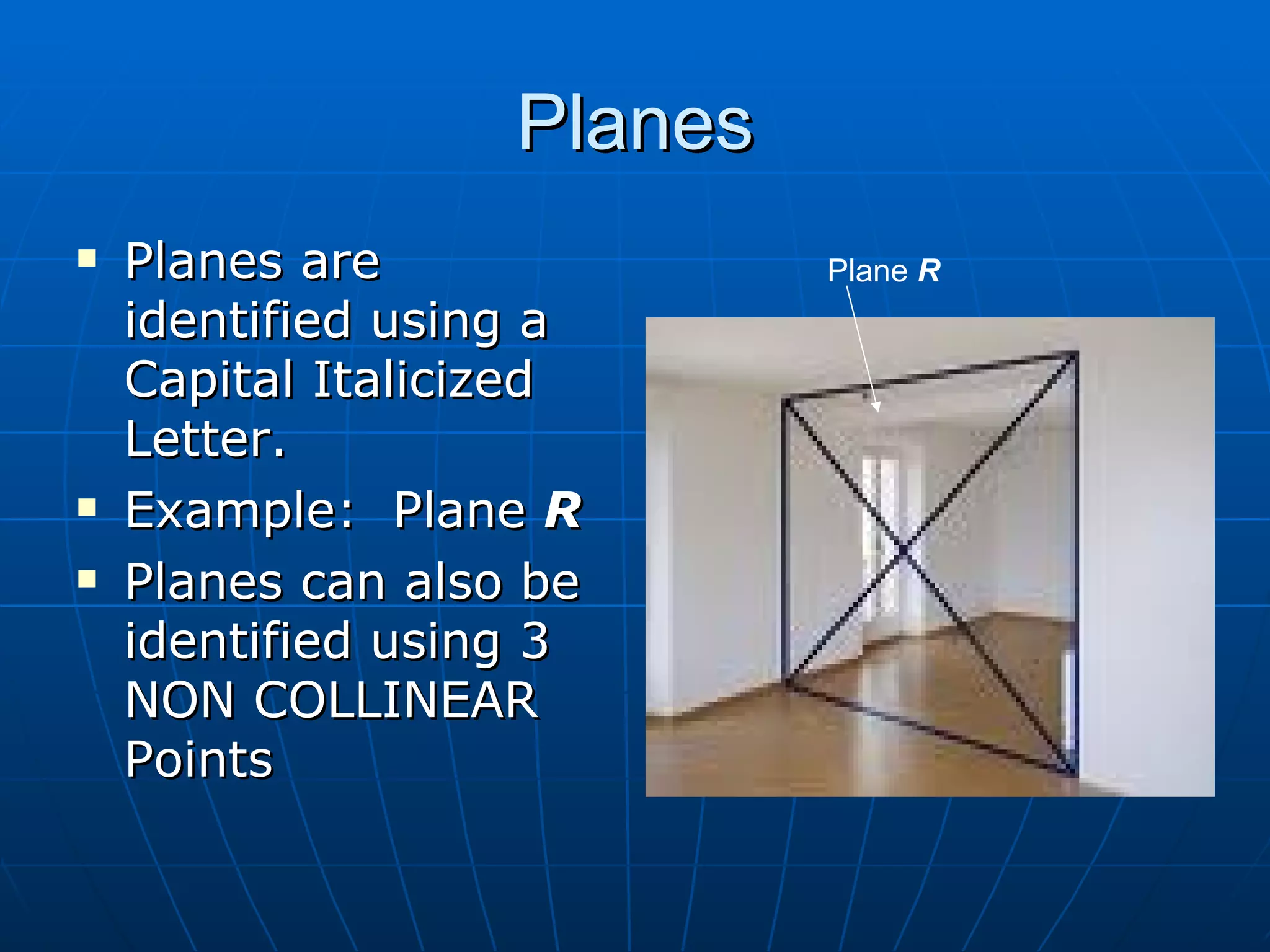 Points, Lines & Planes Powerpoint | PPT
