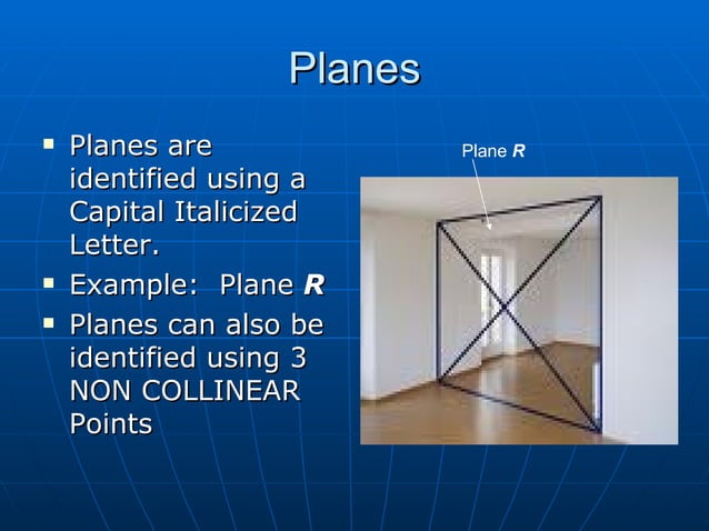 Points, Lines & Planes Powerpoint | PPT | Air Travel | Travel Type