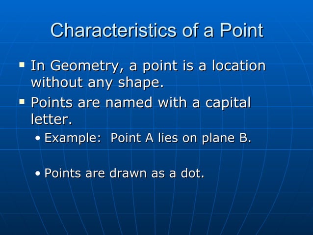 Points, Lines & Planes Powerpoint | PPT