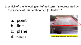 Points, Lines, and Planes (Undefined terms in Geometry) PPT | PPTX