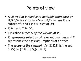 Points of view in conceptual space | PPT