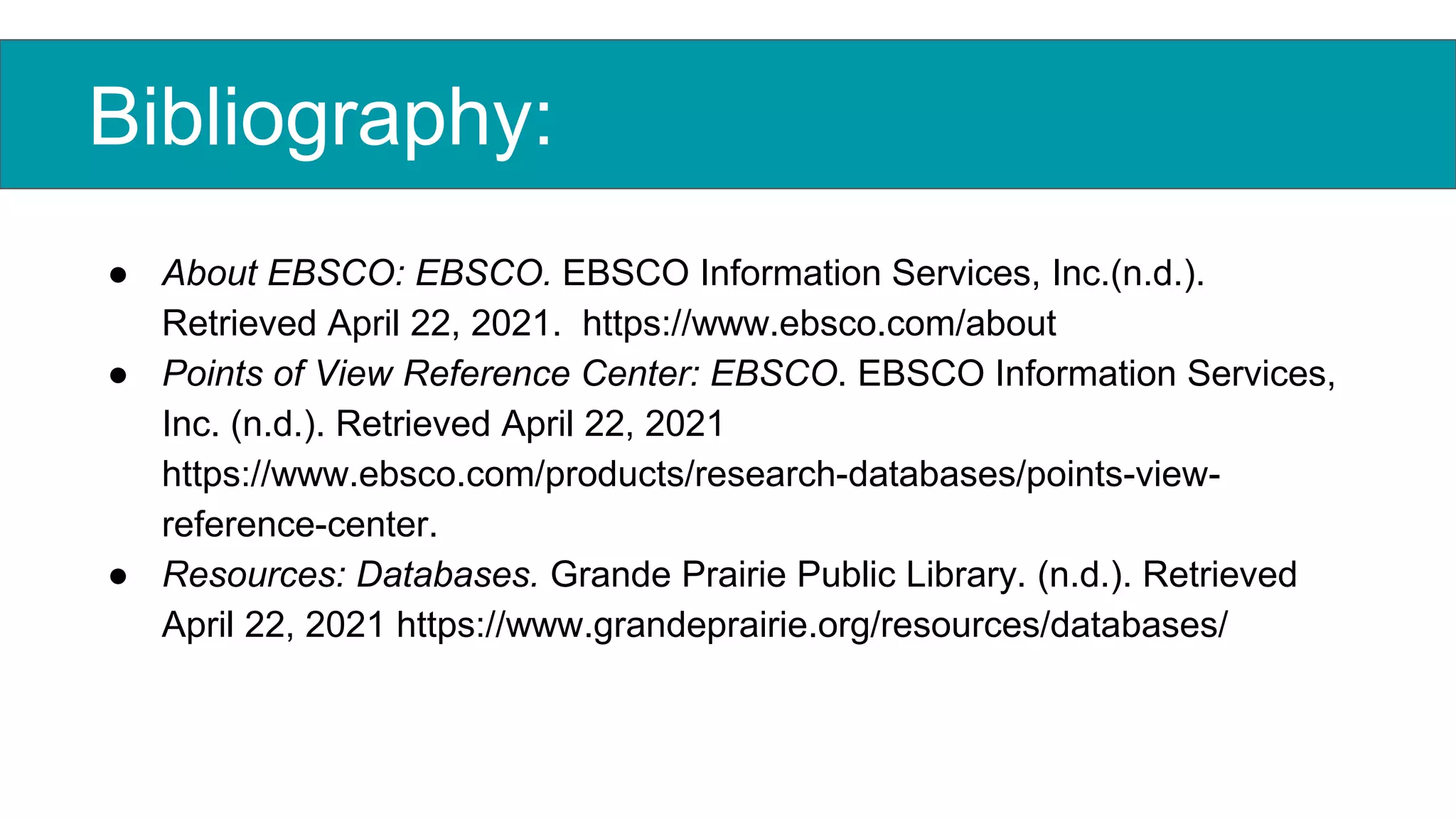 Points of View Reference Center | PPT