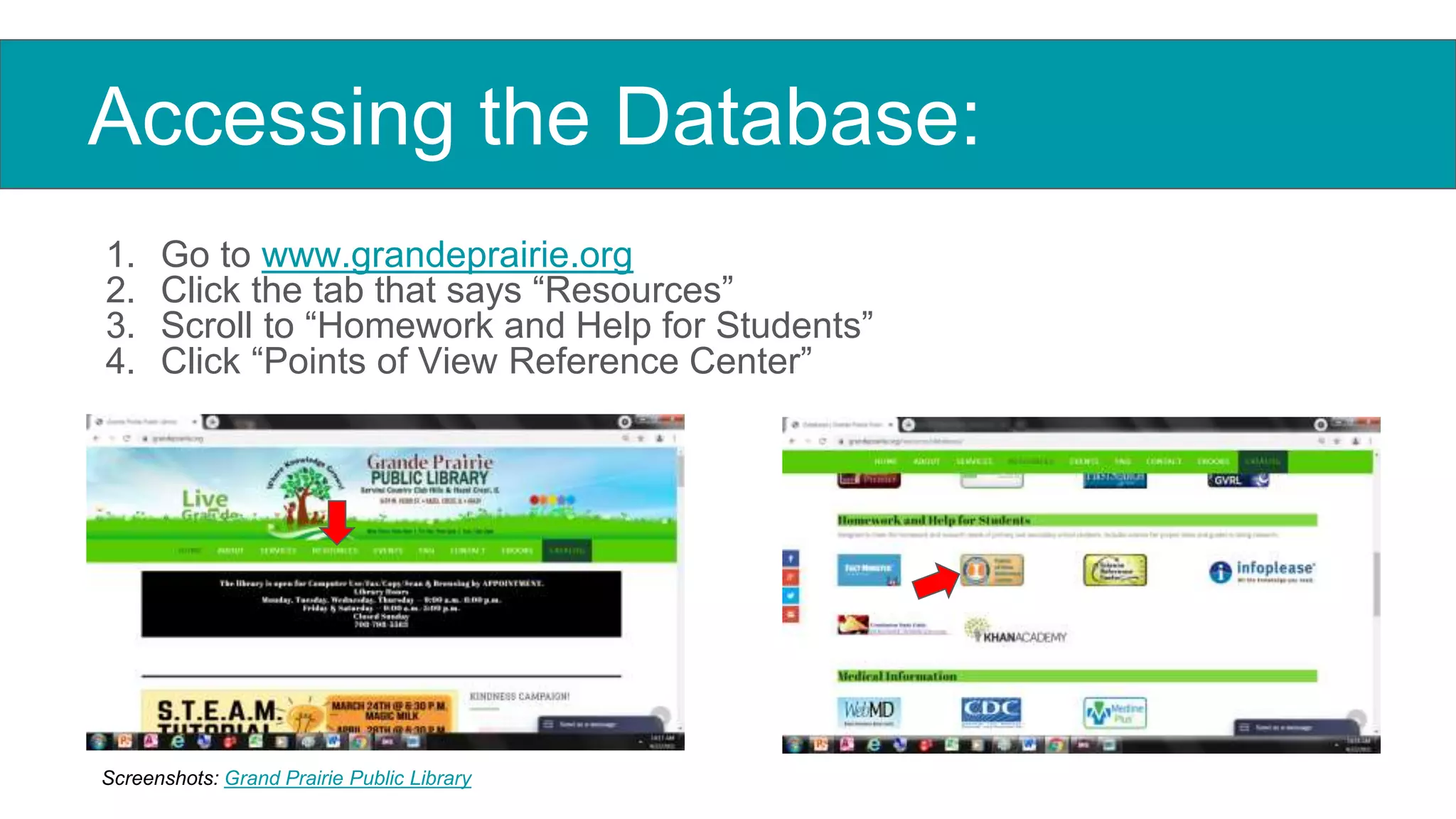 Points of View Reference Center | PPT
