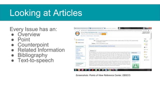 Points of View Reference Center | PPT