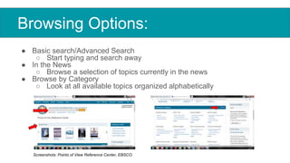 Points of View Reference Center | PPT