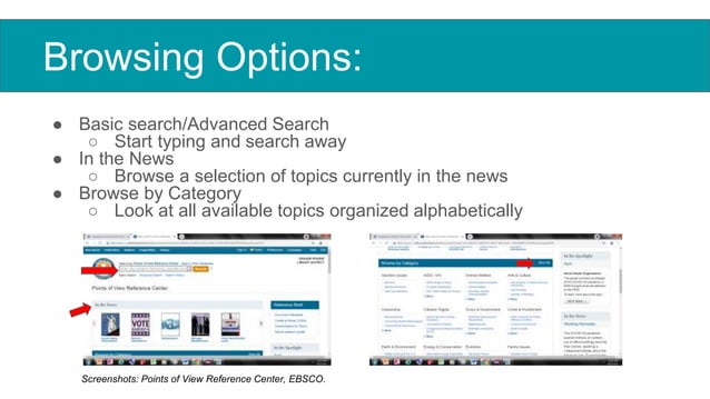 Points of View Reference Center | PPT