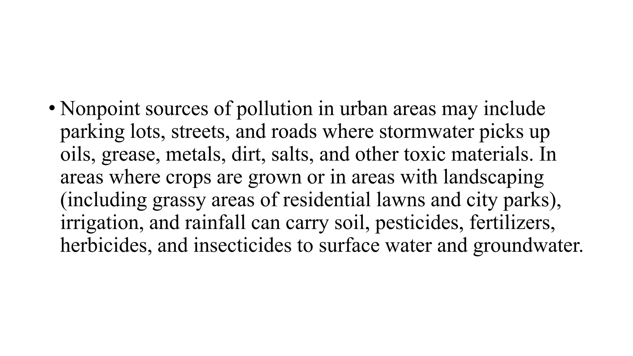 point source and non poinr source in water pollution | PPTX