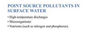 point source and non poinr source in water pollution | PPTX