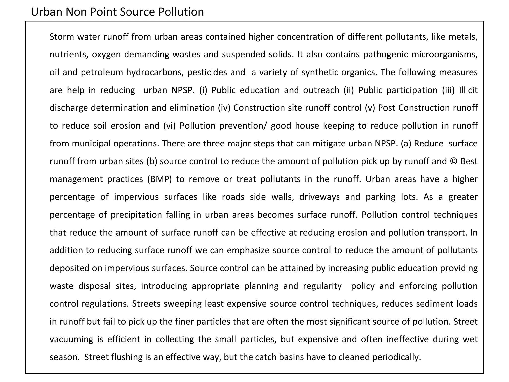 Point source and non point source pollution | PPT